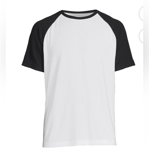 George | Shirts | Mens Raglan Sleeves Black And White T Shirt | Poshmark